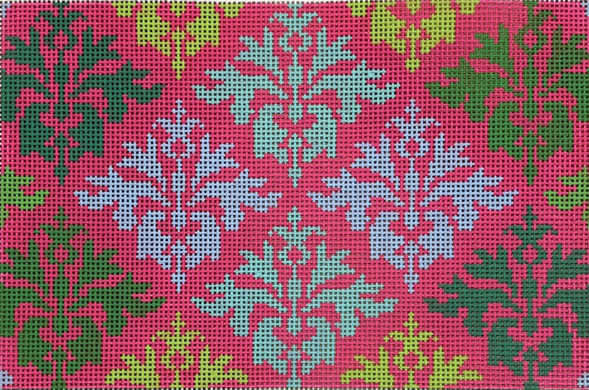 Wallpaper Damask Clutch - Raspberry – Labors of Love Needlepoint