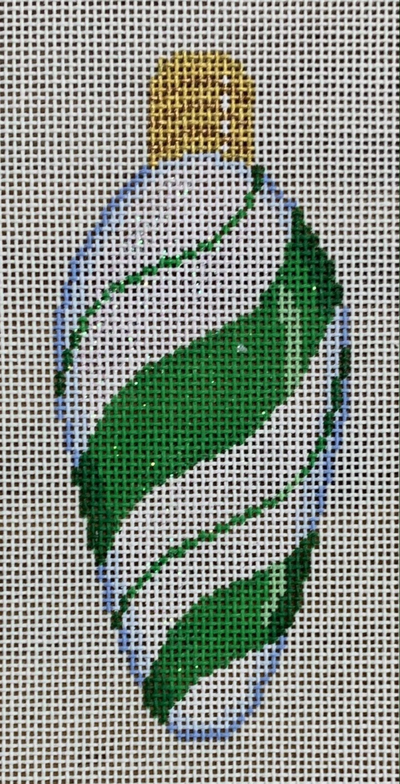 Green Peppermint Swirl Light Bulb – Labors of Love Needlepoint